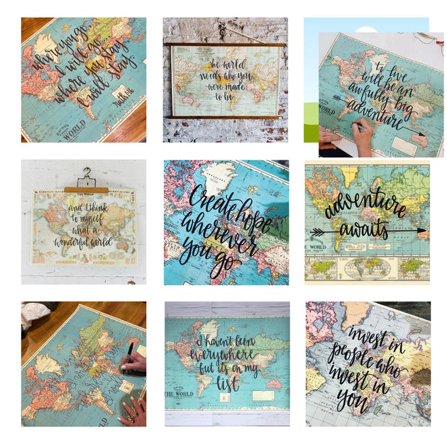 HAND LETTERED MAPS - sold out – Gale Nation