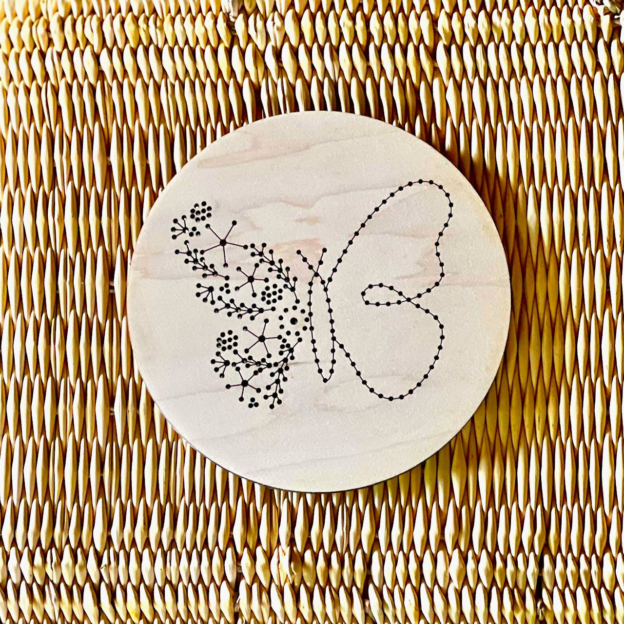 6" WOOD EMBROIDERY - BUTTERFLY – Gale Nation
