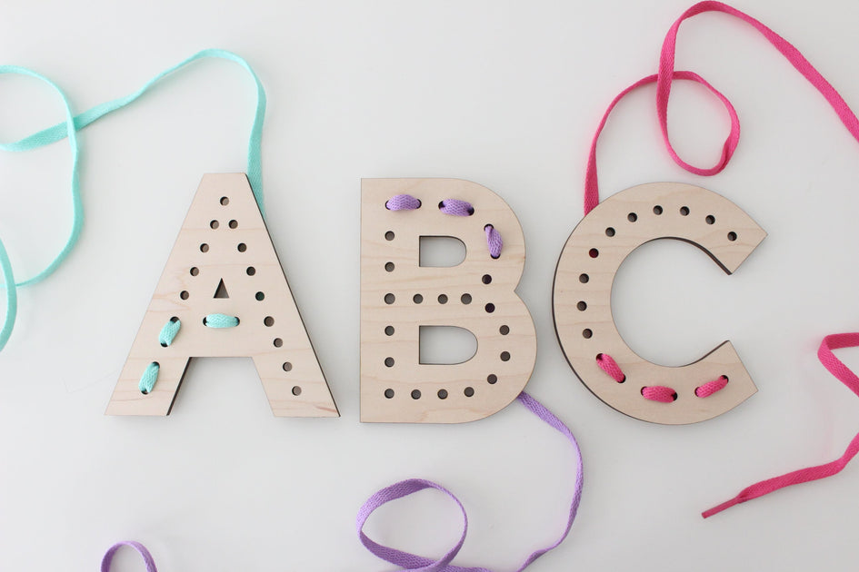 WOOD LACING - SINGLE ALPHABET LETTERS – Gale Nation
